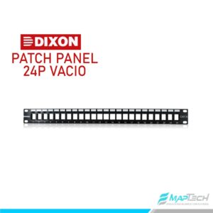 PATCH PANEL 24 PUERTOS CAT6/6A SIN JACKS DIXON - Maptech Perú