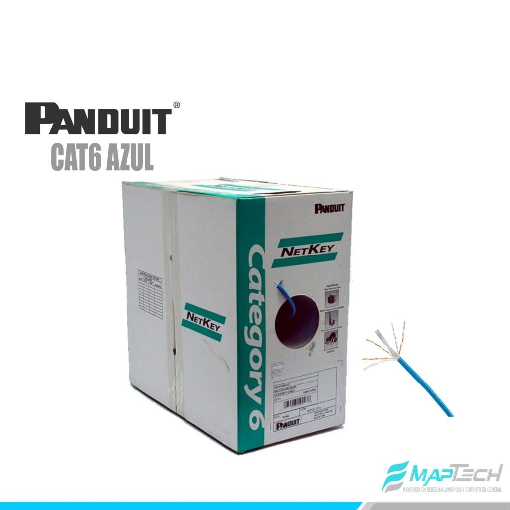 Cable UTP Panduit Netkey CAT6 LSZH 24AWG - Maptech Perú